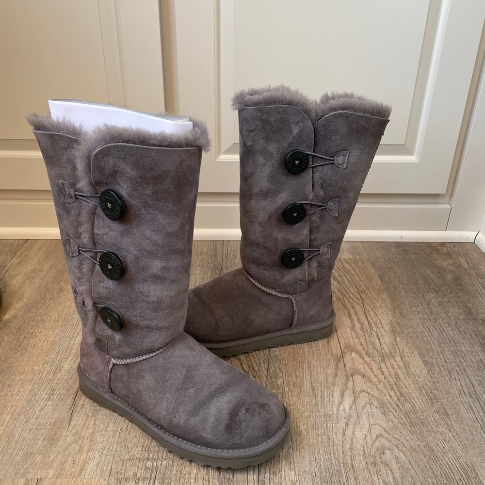Ugg Tall Bailey Button Triplet Boots - Gem